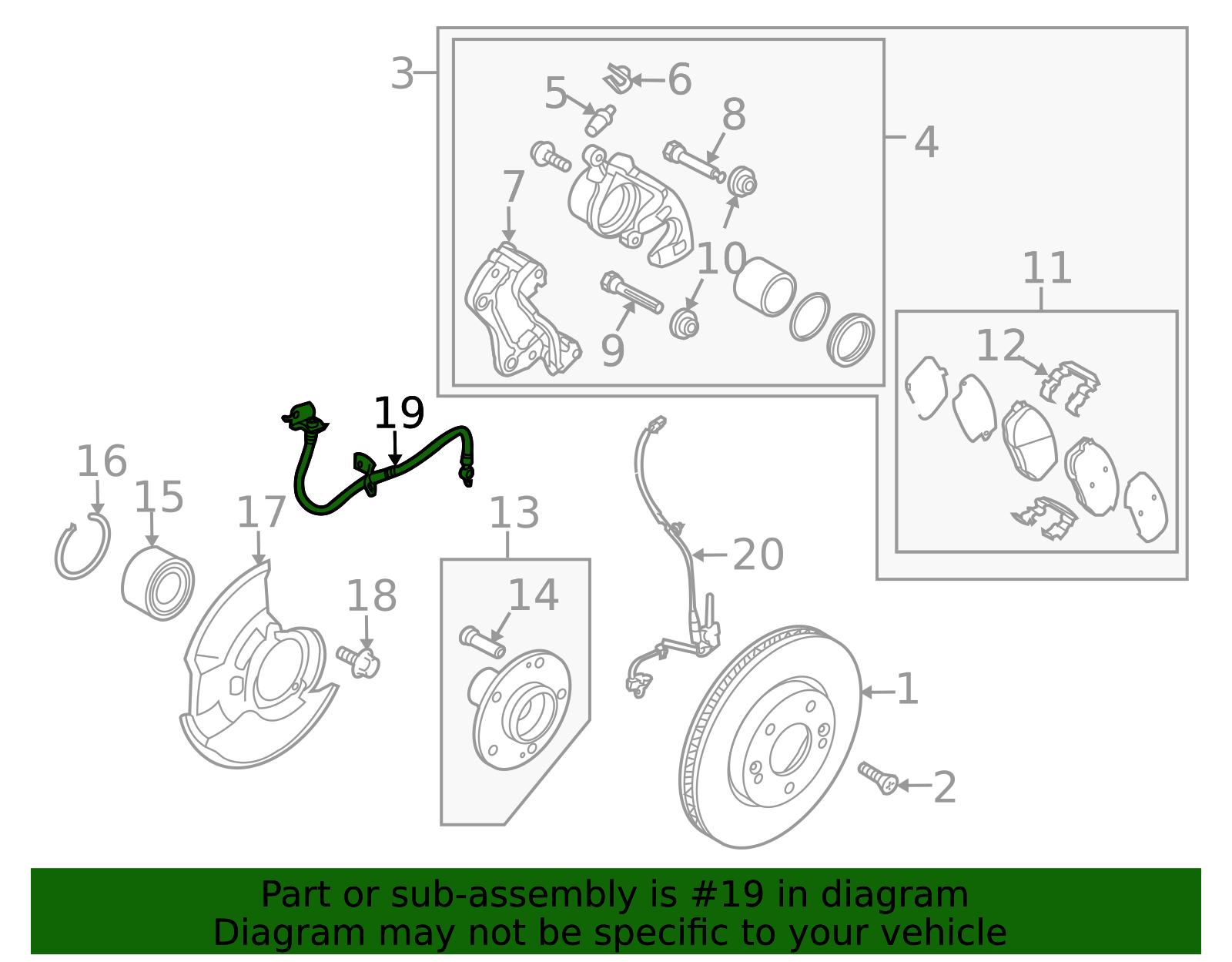 58731-1M000 - Brake Hose 2010-2013 Kia | Kia.Parts Store