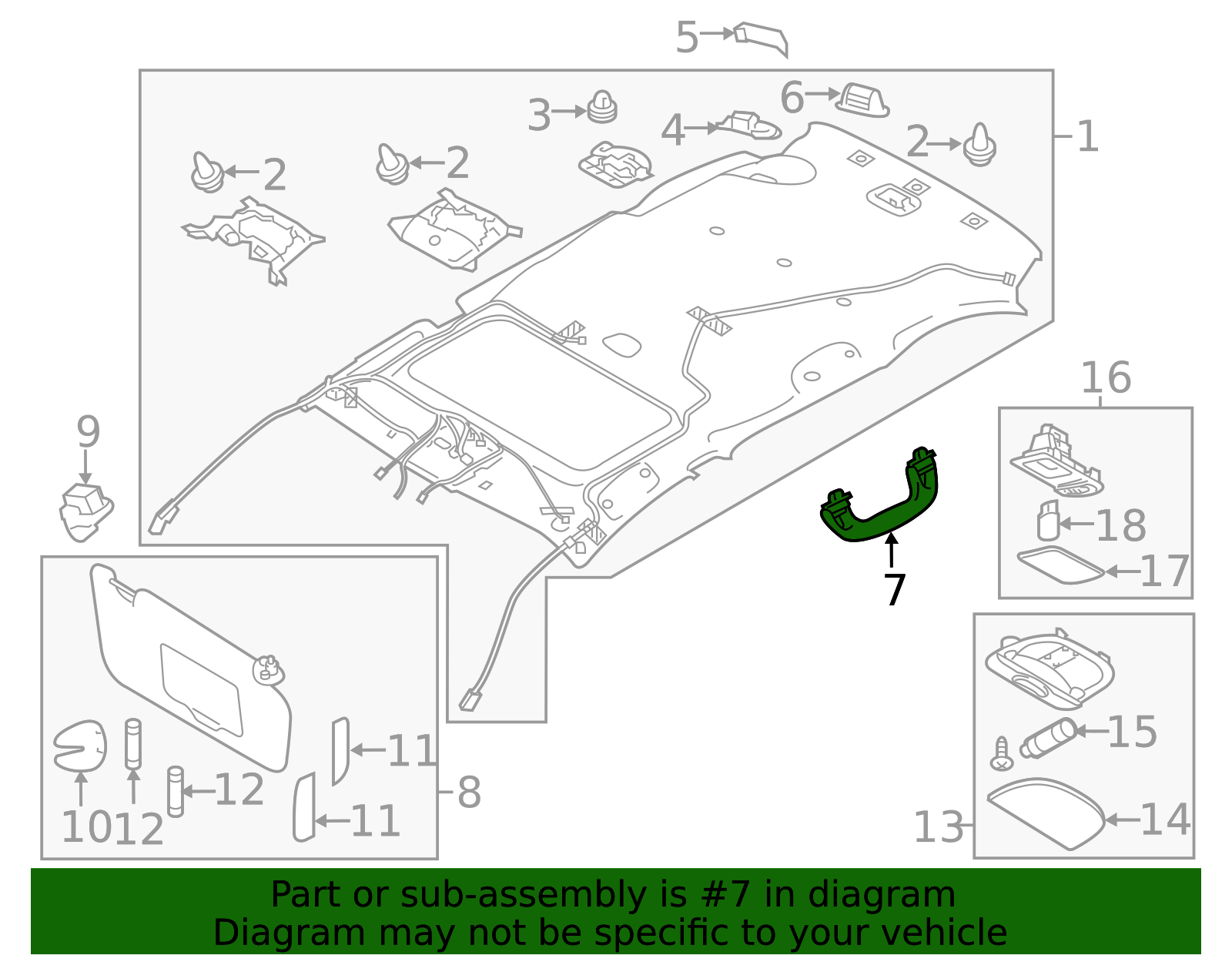 92041AL02AME - Assist Strap - 2017-2021 Subaru | World OEM Parts Subaru