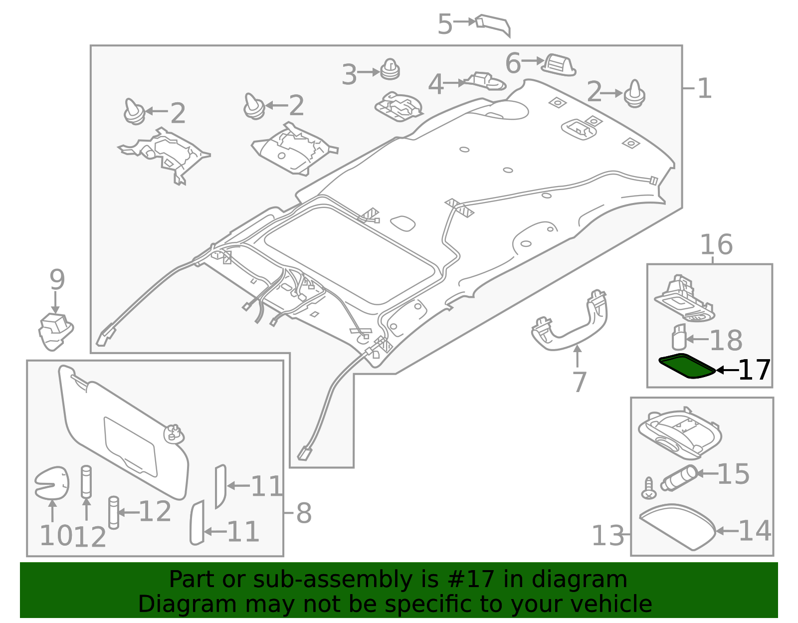 2022-2025 Subaru Cargo Lamp Lens 84602SJ000 | Subaru Online Parts