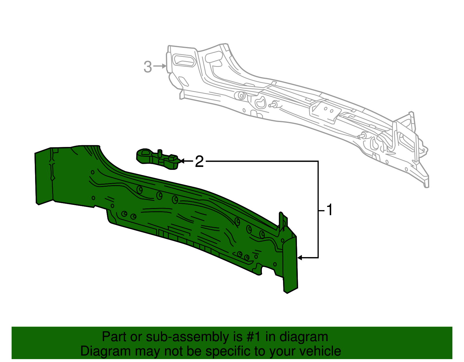 2017-2023 GMC Acadia Rear Body Panel 84621084 | Capital Chevy Parts