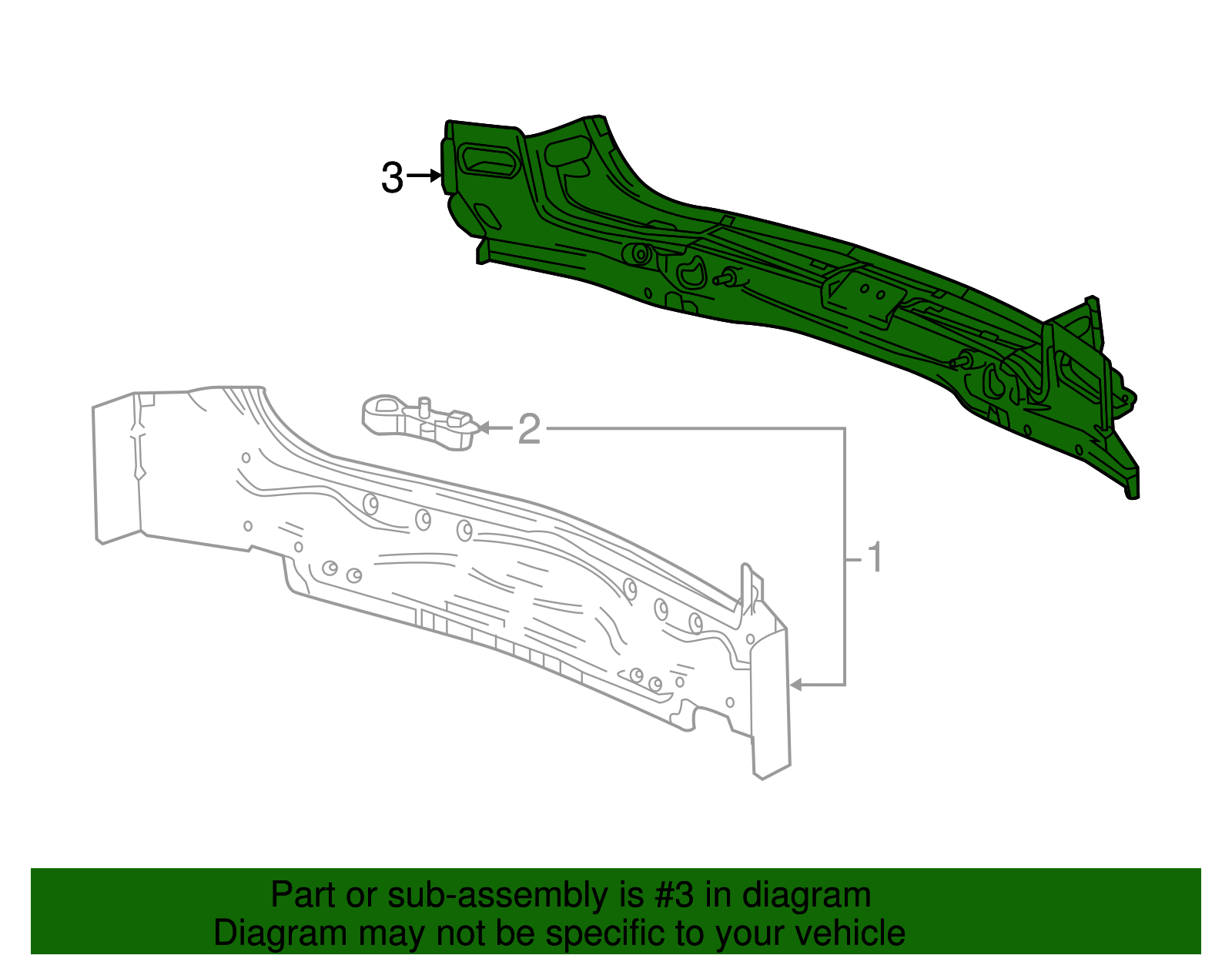 84250354 - 2017-2023 GMC Acadia - Back Body Opening Frame | Partners Chevy
