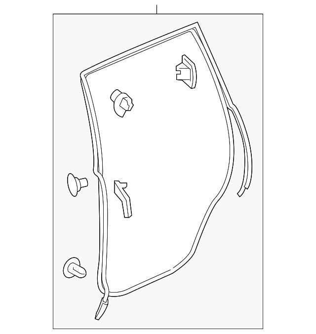 72810-TG7-A02 - Surround Weather-Strip 2016-2025 Honda | Honda Parts Online