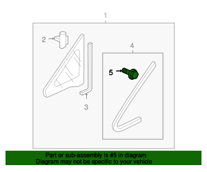 OEM 2006-2011 Honda Civic Trim Molding Clip 91512-SLA-003 | Honda ...