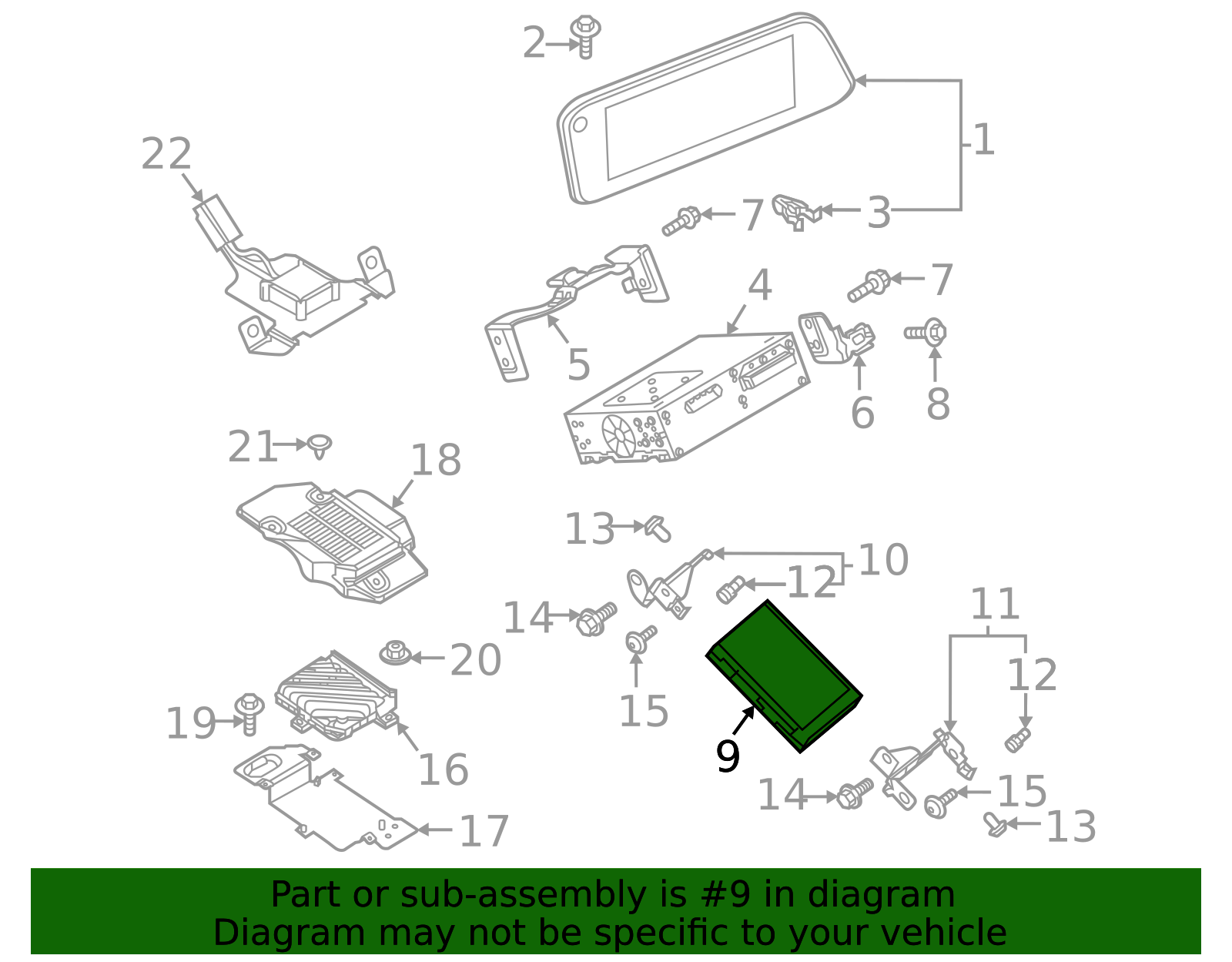 VH07-66-DR0 - Radio Control Unit 2020-2025 Mazda | MazdaParts.US Store