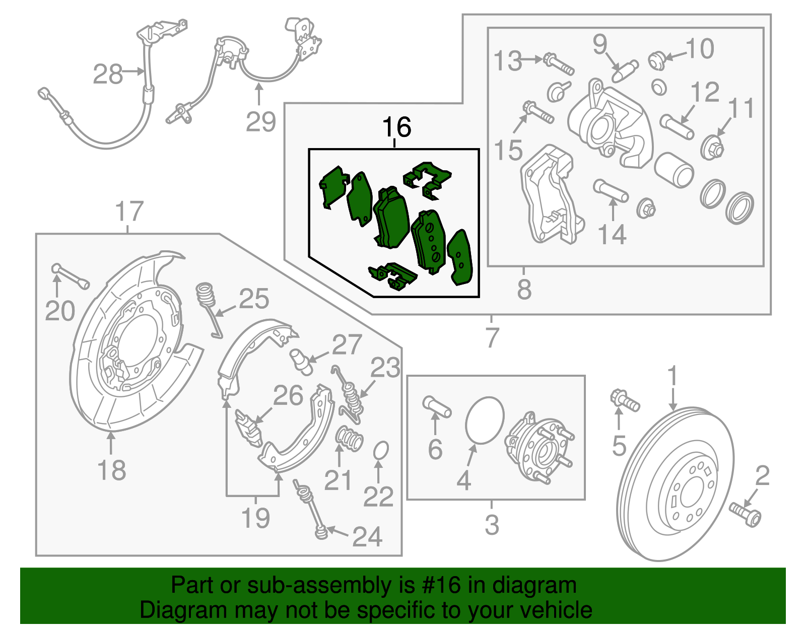 58302-3MA30 - Brake Pads - 2010-2017 Hyundai | World OEM Parts Hyundai