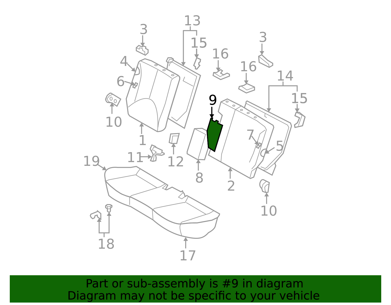 89911-1E100-OR - Hyundai Armrest Holder 2006-2011 Hyundai Accent ...