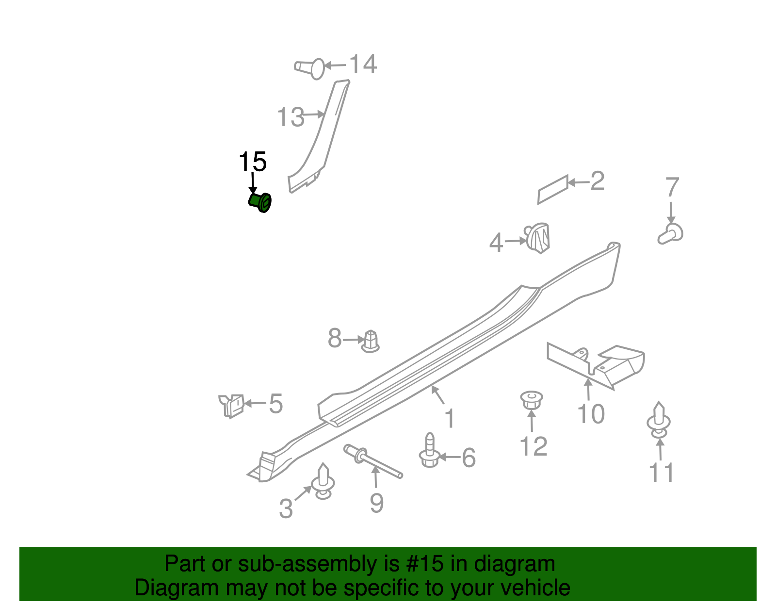 2009-2020 Nissan 370Z Pillar Molding Grommet 76848-4N000 | Hoffman ...