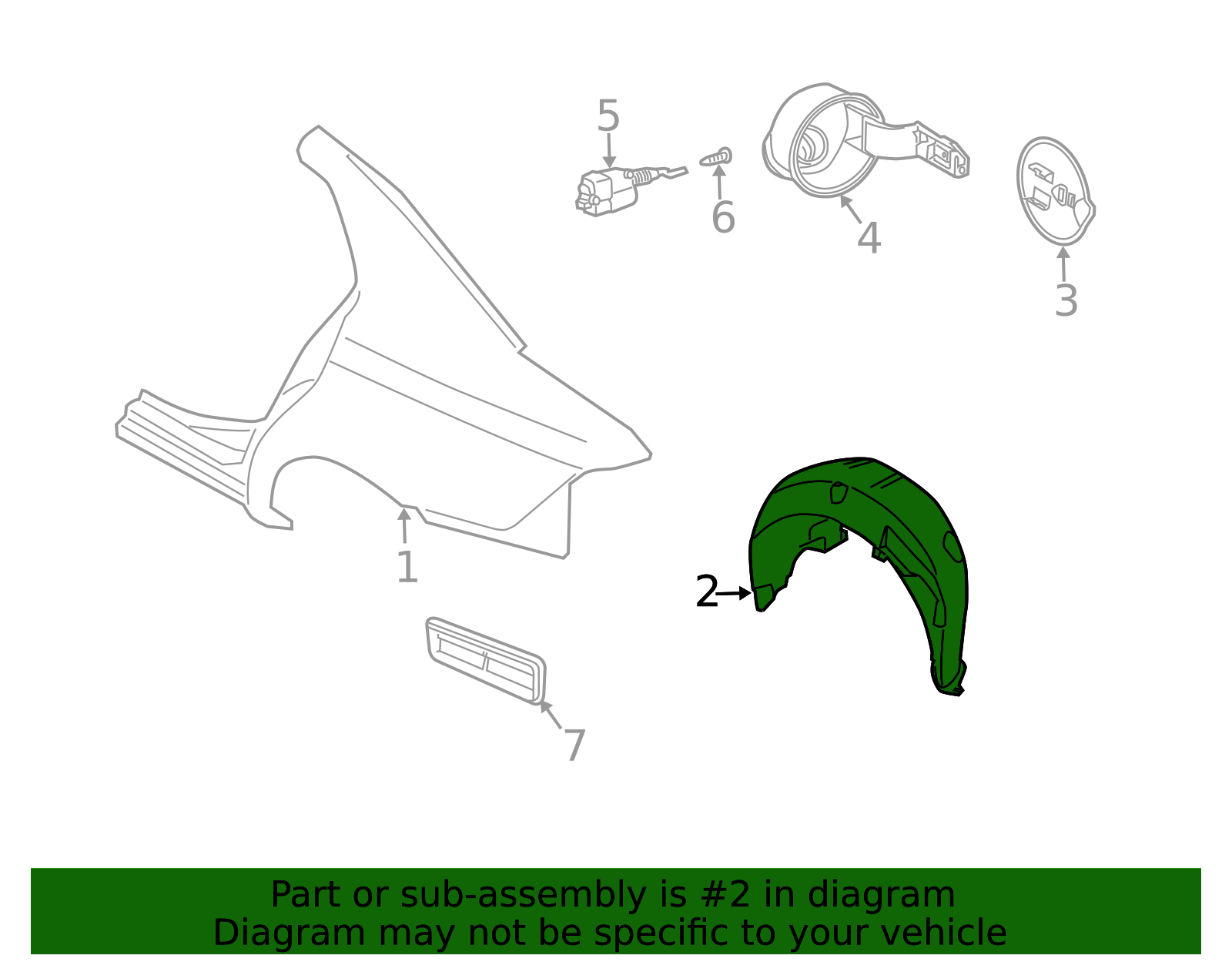 Genuine Wheel Arch Liner for 2003-2011 Saab | Part# 12786023 | Over 30% ...