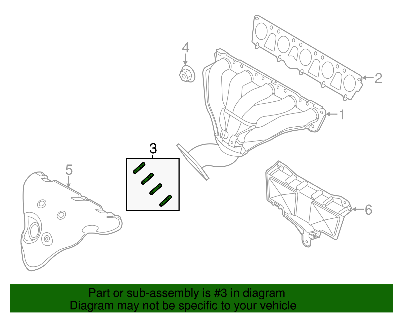 2010-2014 Volkswagen Exhaust Manifold Stud N-044-514-6 | OEM Parts Online