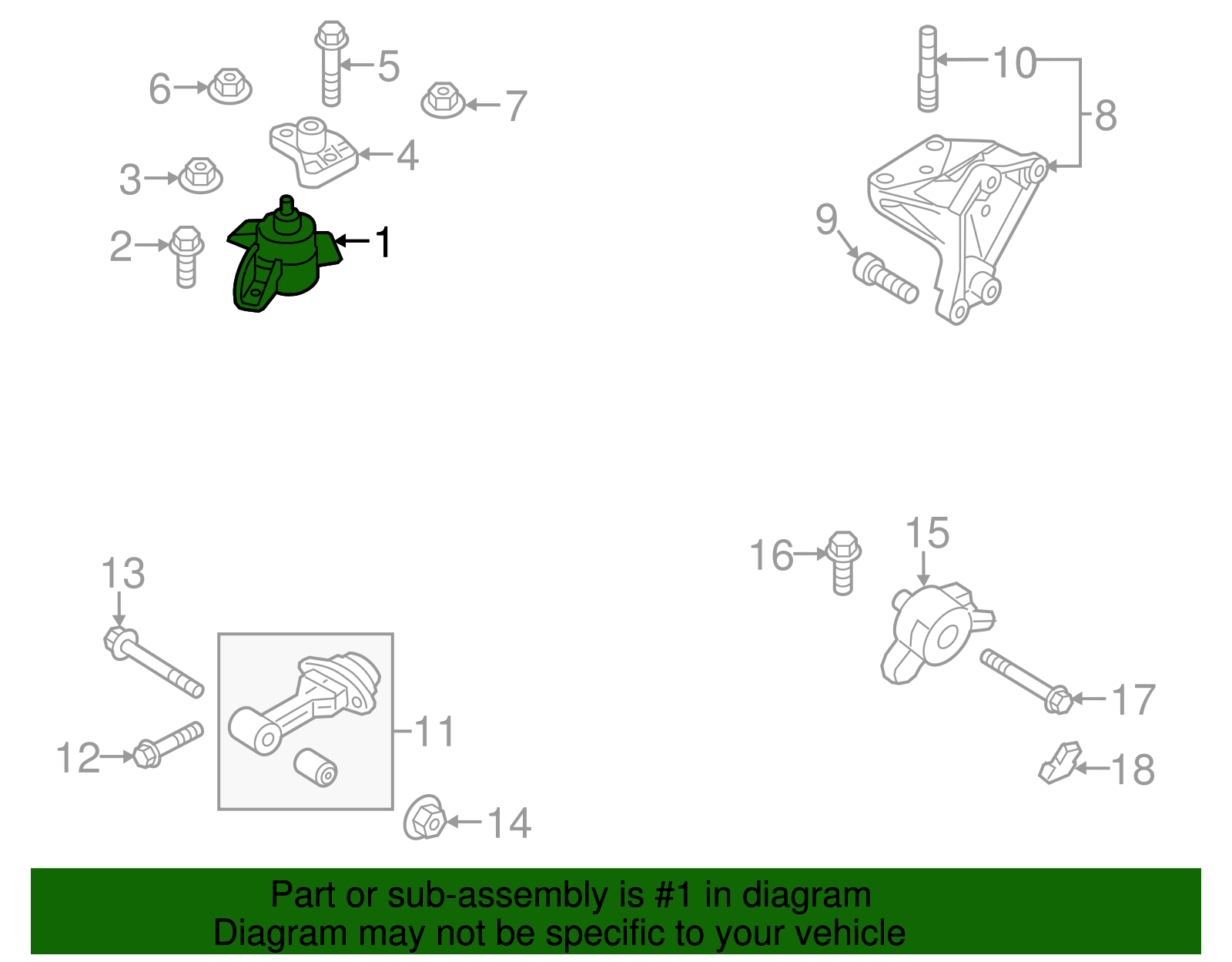 21810-H8110 - Front Mount 2018-2019 Kia Rio | Kia.Parts Store