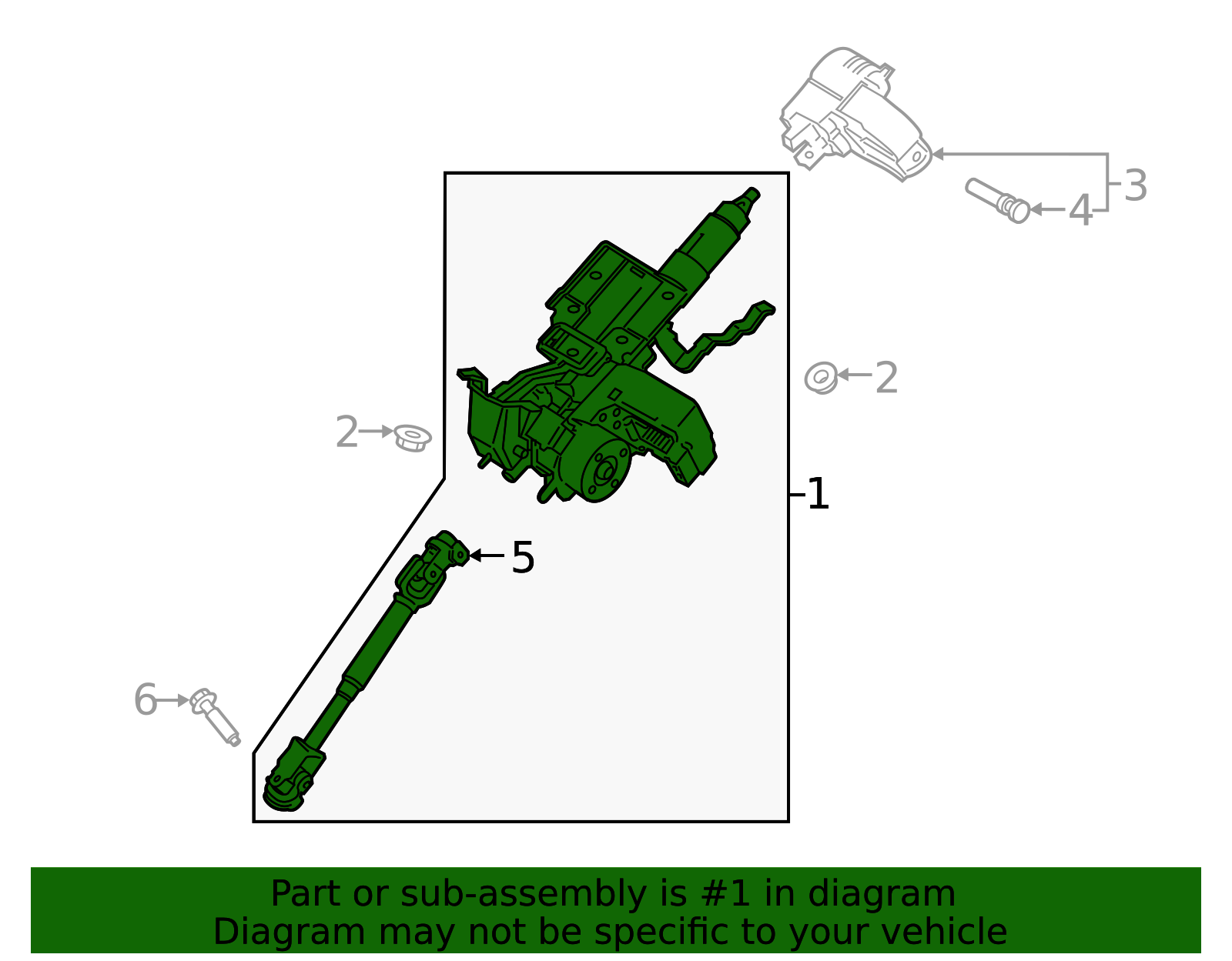 2018-2022 Ford EcoSport | Steering Column | GN1Z-3C529-AB | Walls' Ford ...