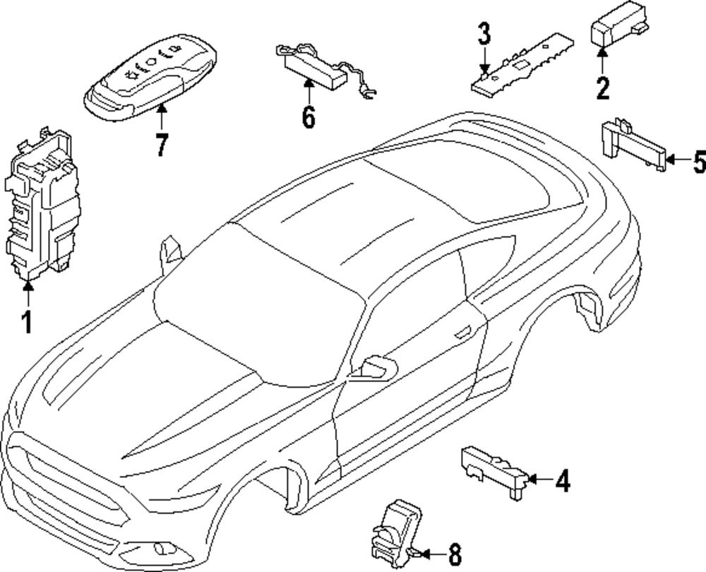 2015-2017 Ford Mustang Control Module fr3z15604e | TascaParts.com