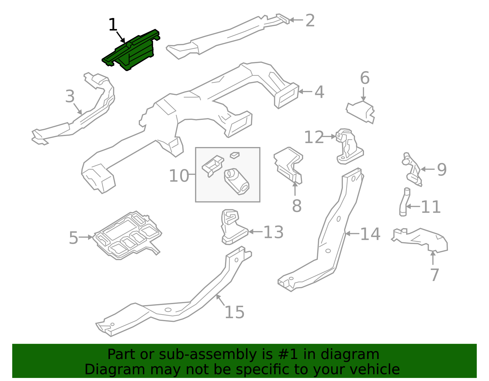 BDTS-60-120 - Defroster Nozzle 2019-2021 Mazda 3 | Florida Mazda Parts