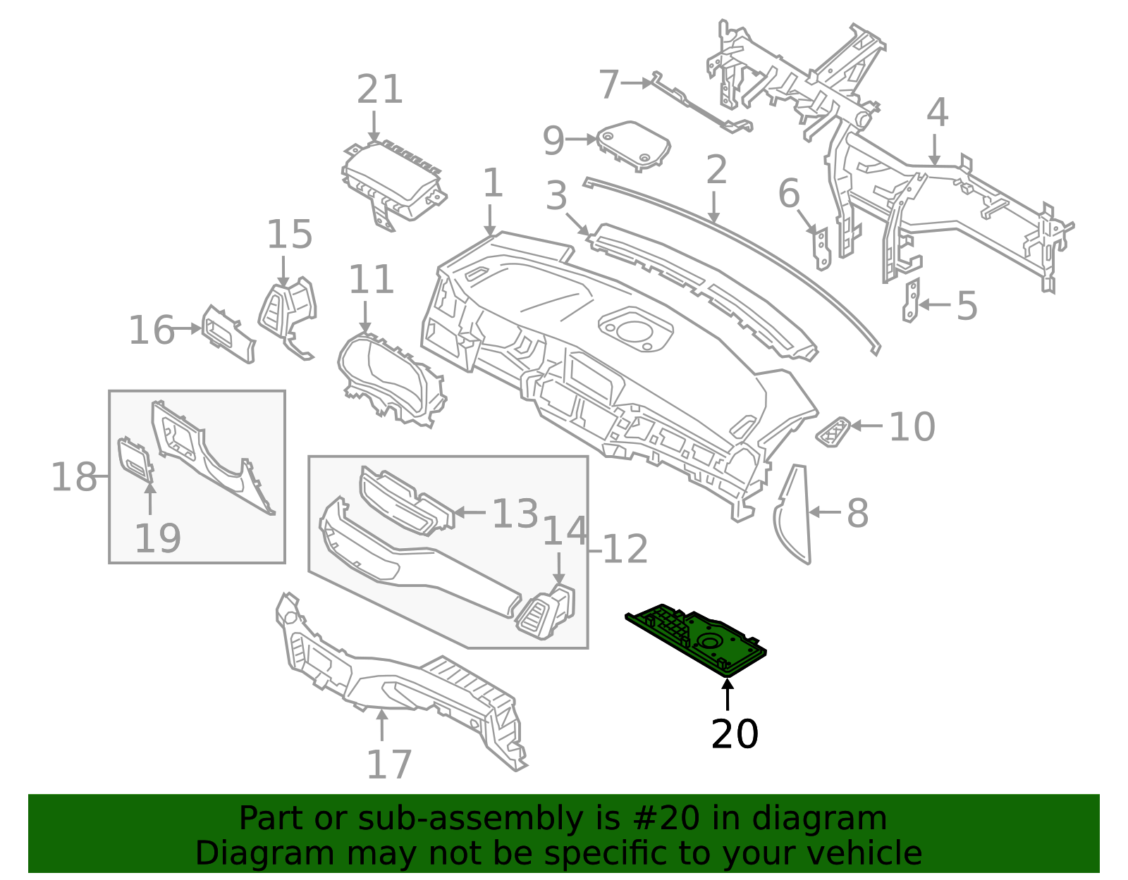 97285-D3000-TGG - Hyundai Under Cover 2016-2021 Hyundai Tucson ...