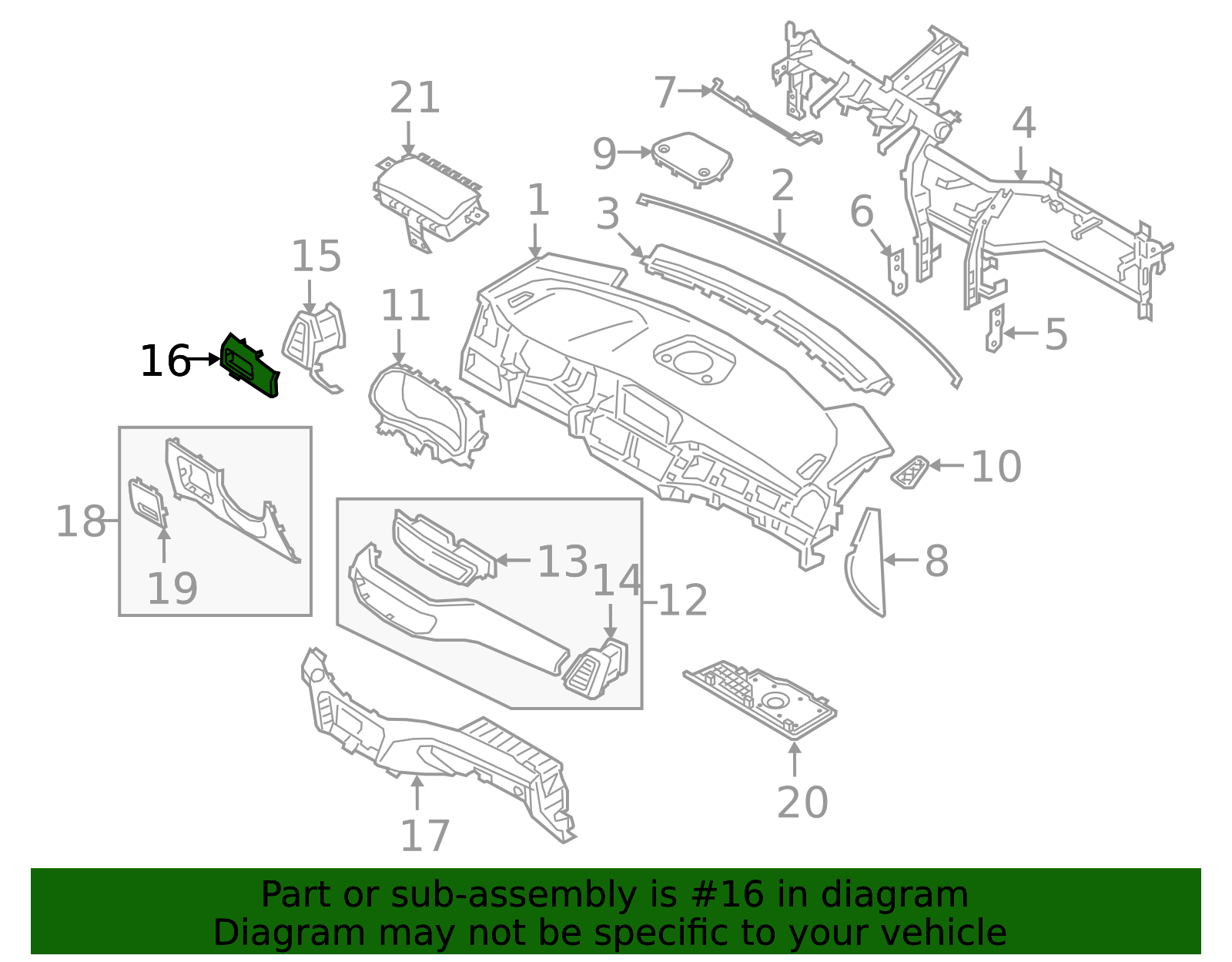 Hyundai - 84780-D3000-TRY - Switch Panel - 2016-2021 Hyundai Tucson ...