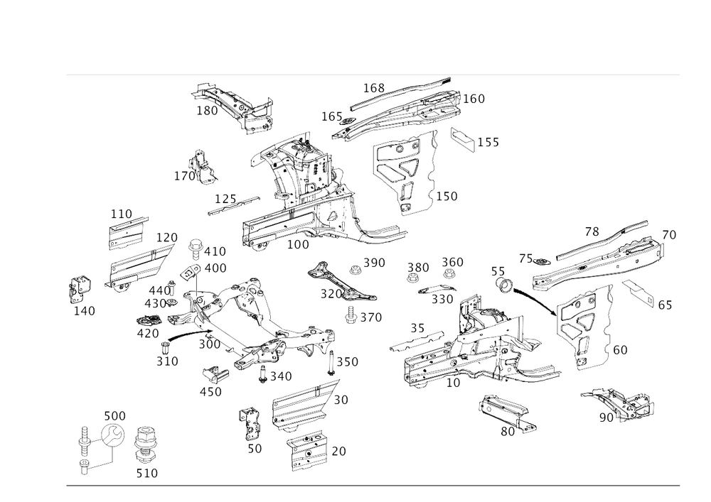 204-628-10-57 - Integral Carrier | Buy Mercedes Parts Now