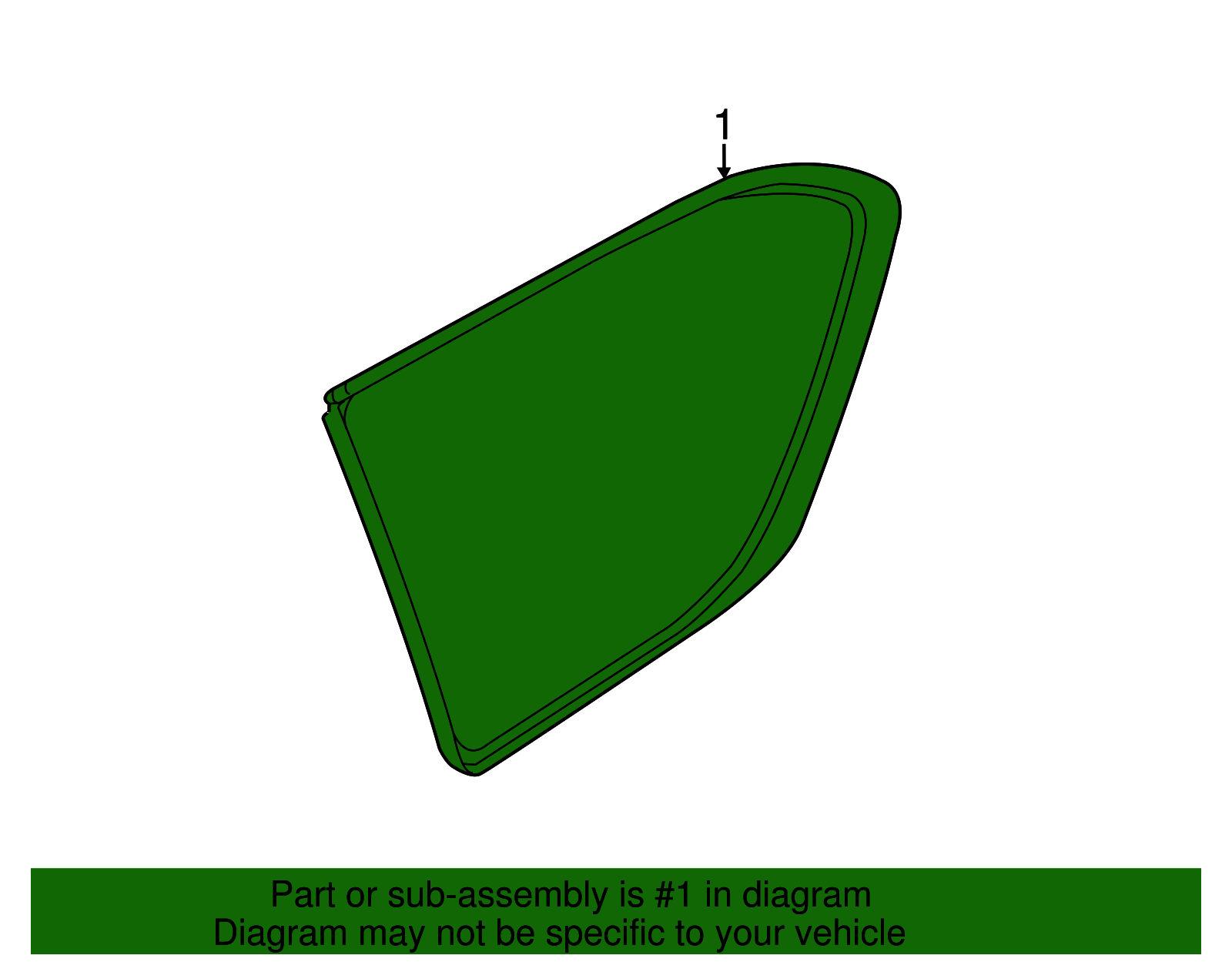 83300-1LB1A - Quarter Glass - 2021-2023 Nissan Armada | Nissan OEM ...