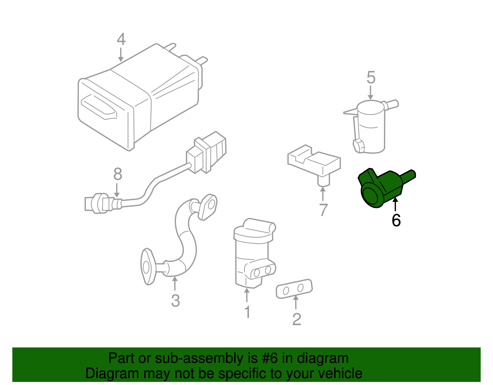 2006-2016 GM Vapor Canister Purge Valve 12592015 GM | GMPartsDirect.com