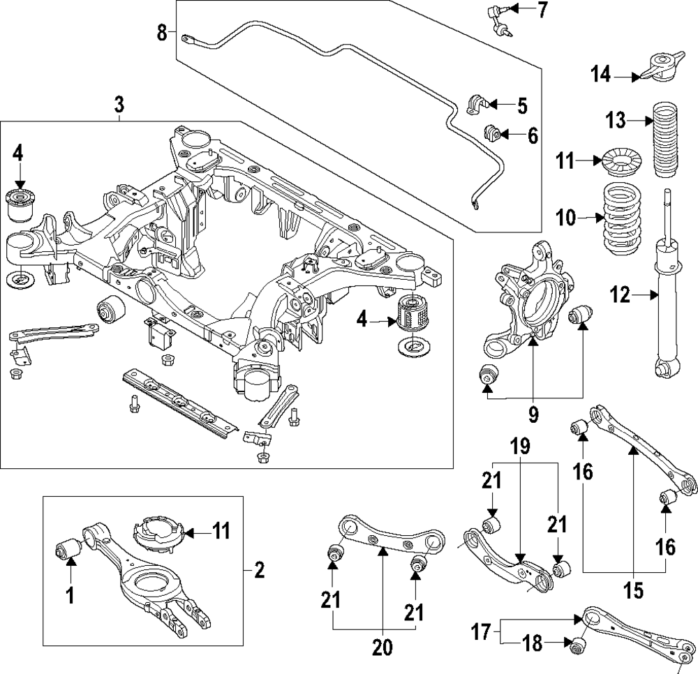 55405-CV000 - Cross-Member 2022-2024 Kia EV6 | Kia.Parts Store