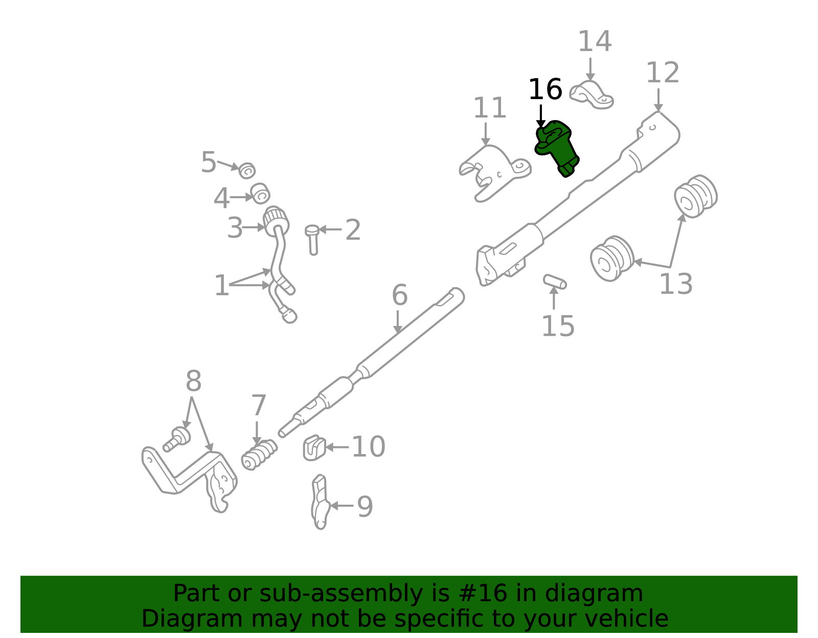 2010-2011 Ford Ranger Shift Interlock Solenoid gu9z3z719a | GetOEMParts.com