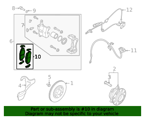 58101-L1A02 - Brake Pads 2021-2026 Kia K5 | Kia.Parts Store