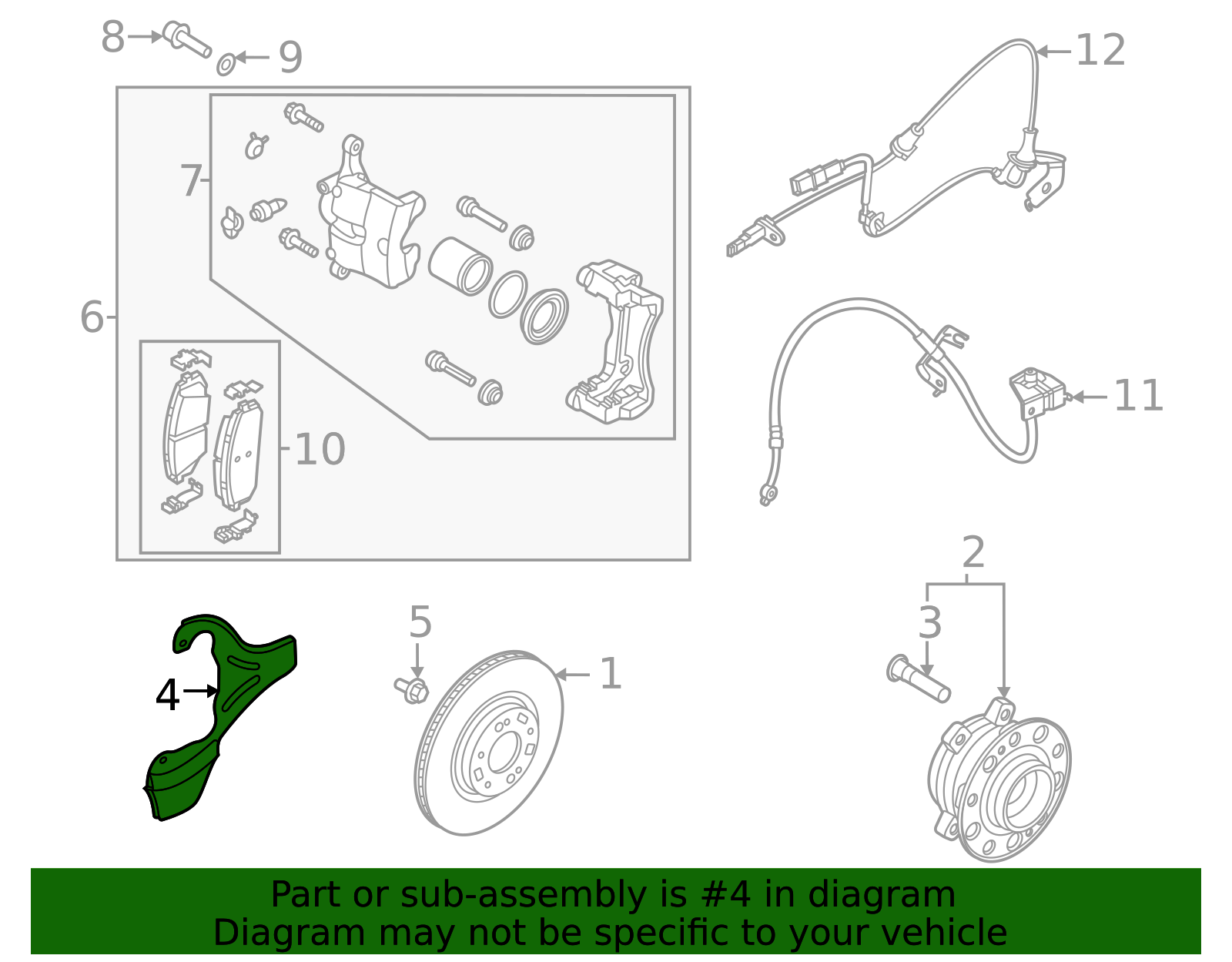 51755-L1700 - Backing Plate 2021-2025 Kia K5 | Kia.Parts Store