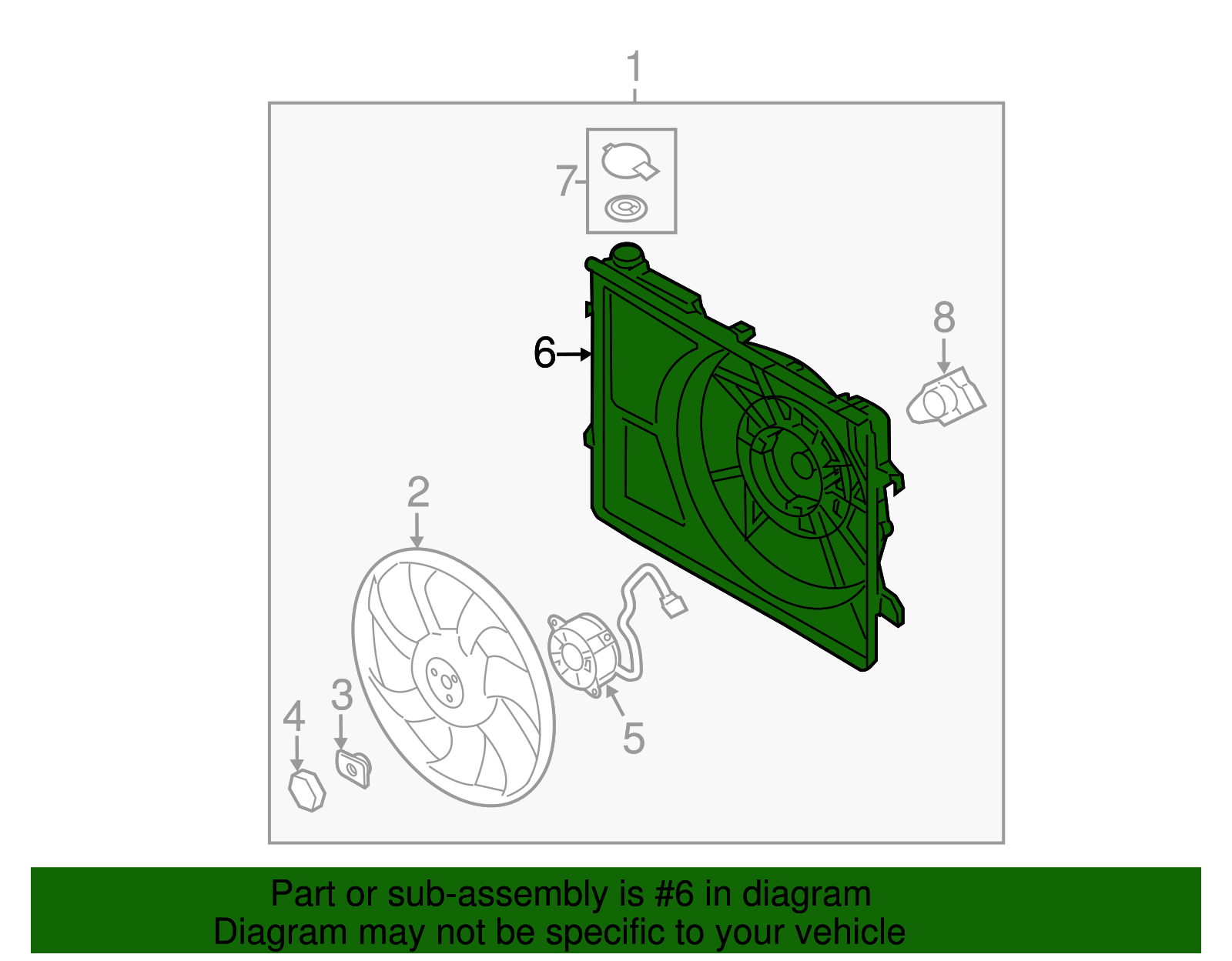 Genuine Fan Shroud for 2014-2017 Hyundai | Part# 25350-3X500 | Hyundai ...