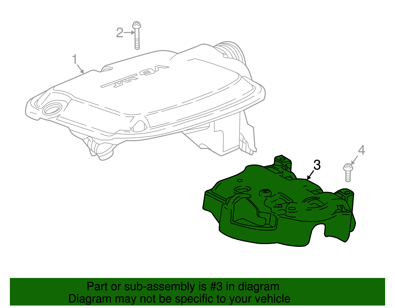 2017-2025 GM Engine Intake Manifold Cover 12680066 | Shop Matick Buick GMC