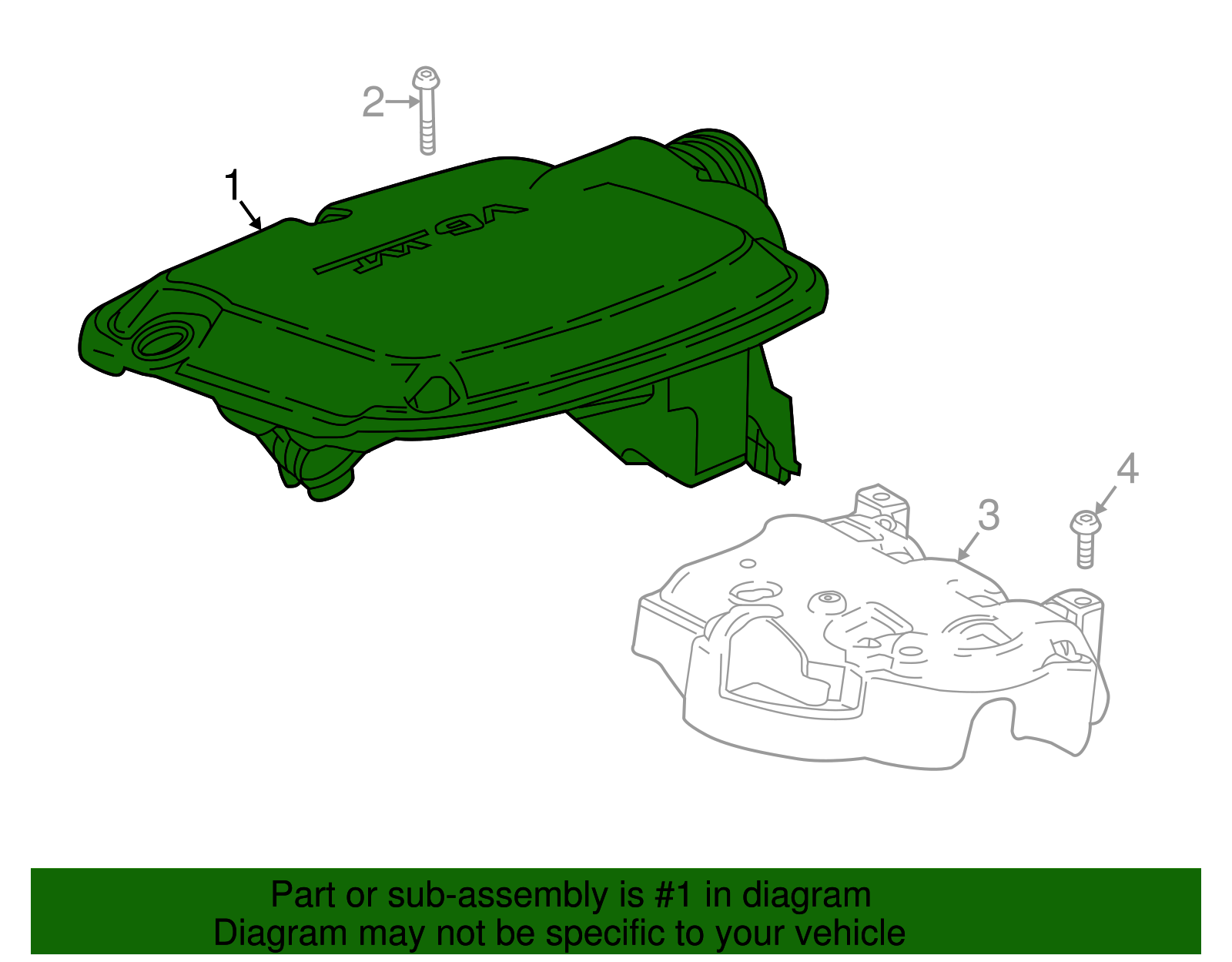 2017-2022 GM Engine Cover 84535596 | Capital Chevy Parts