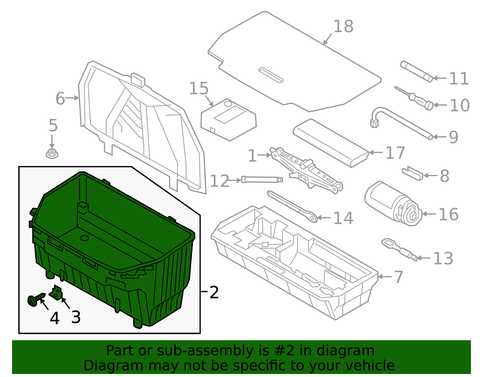 4KE-863-362-B - High-Quality Trunk Floor Storage Box for AutoNation Parts