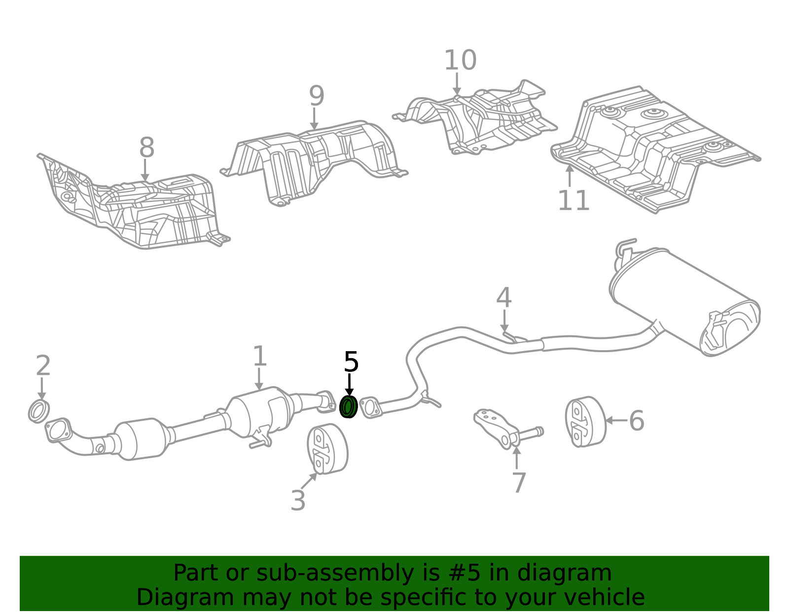 2021-2025 Toyota Muffler & Pipe Gasket 17451-24020 | MotorMotor