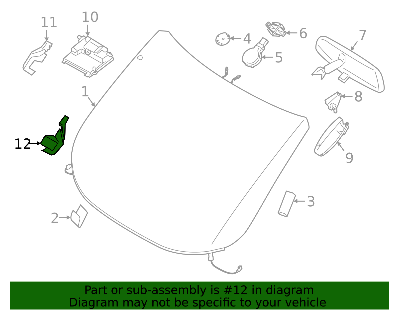 kt1z1703515aa - Ford Lane Assist Cmra Side Cover 2019-2023 Ford Transit ...