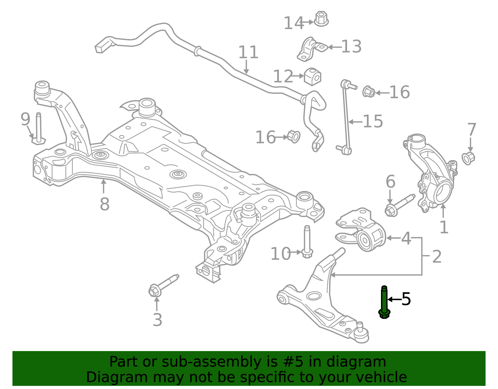 W500567-S439 - High-Quality Mount Bracket Mount Bolt for 2013-2019 Ford ...