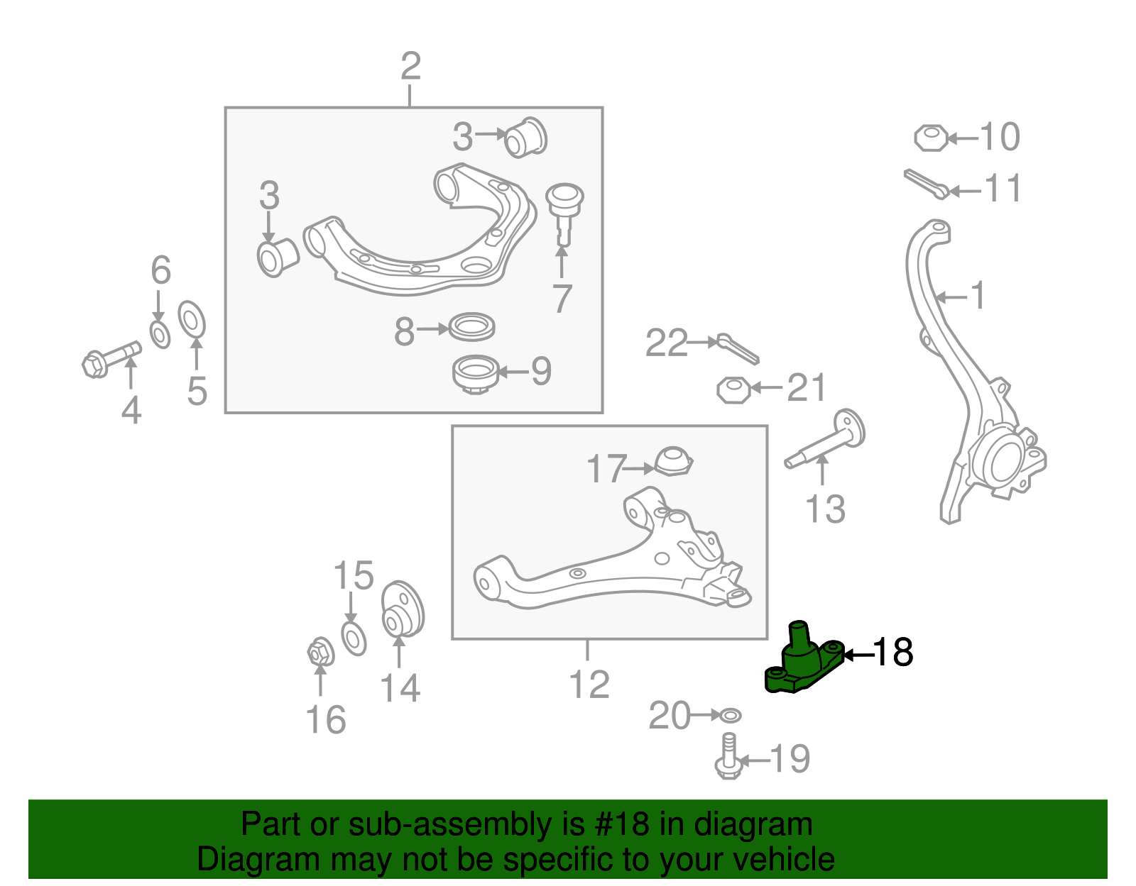 51760-2J001 - Lower Ball Joint 2009 Kia Borrego | Kia.Parts Store