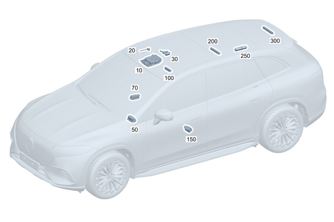 Interior Lamps/Sockets for 2024 Mercedes-Benz EQS 450+ SUV | Mercedes ...