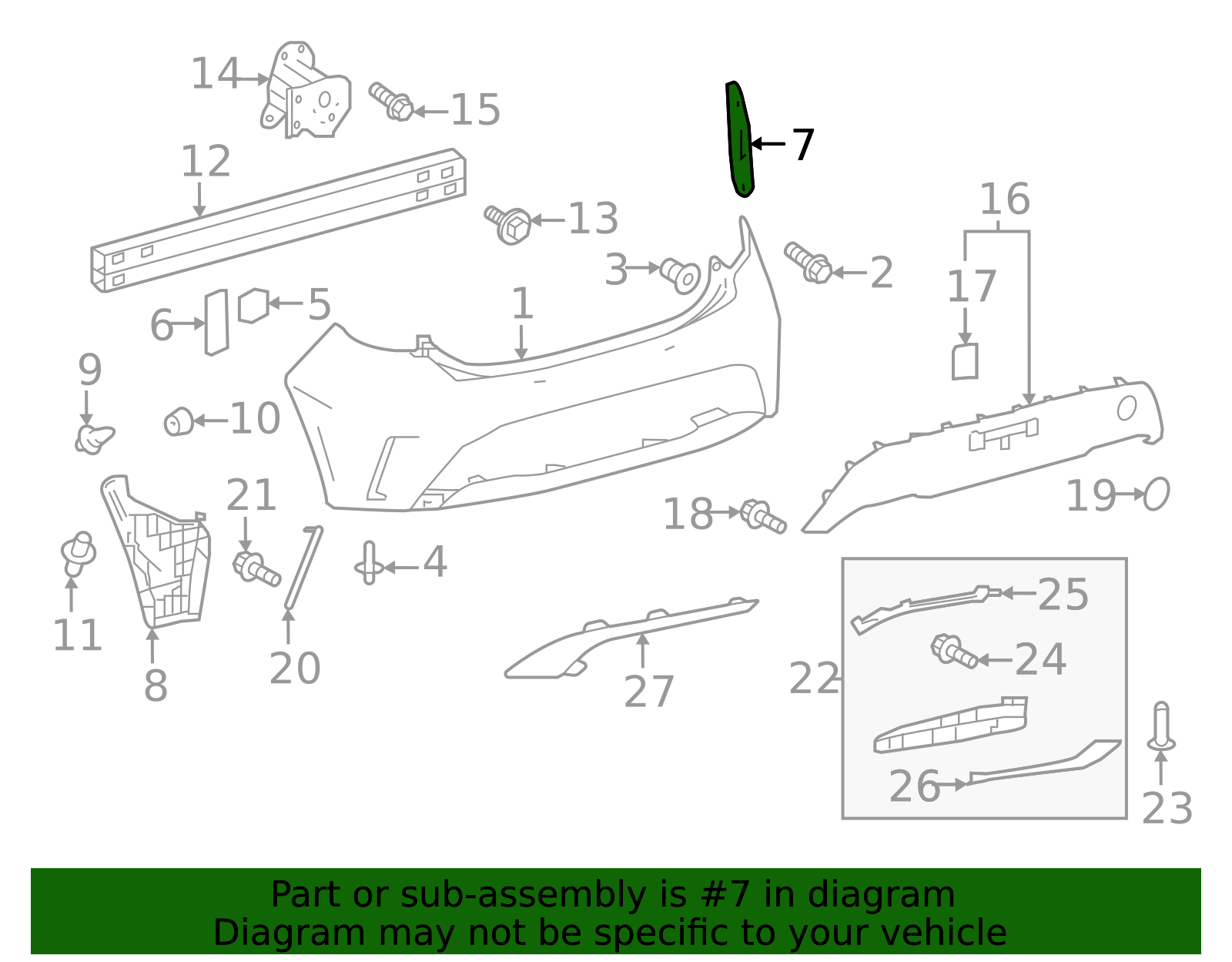 52576-12230 - Bumper Cover Bracket Longo Toyota Parts