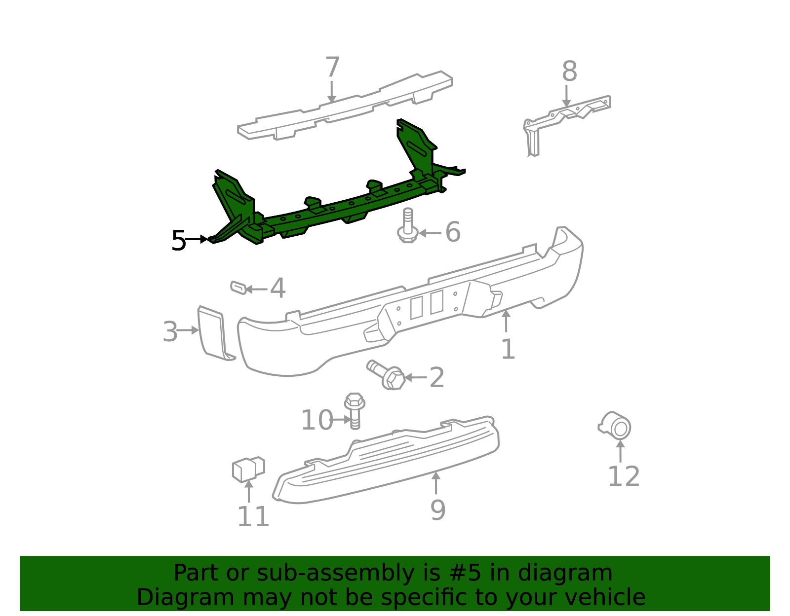 2007-2013 Toyota Tundra Bumper Face Bar Reinforcement Beam 52023-0C120 ...