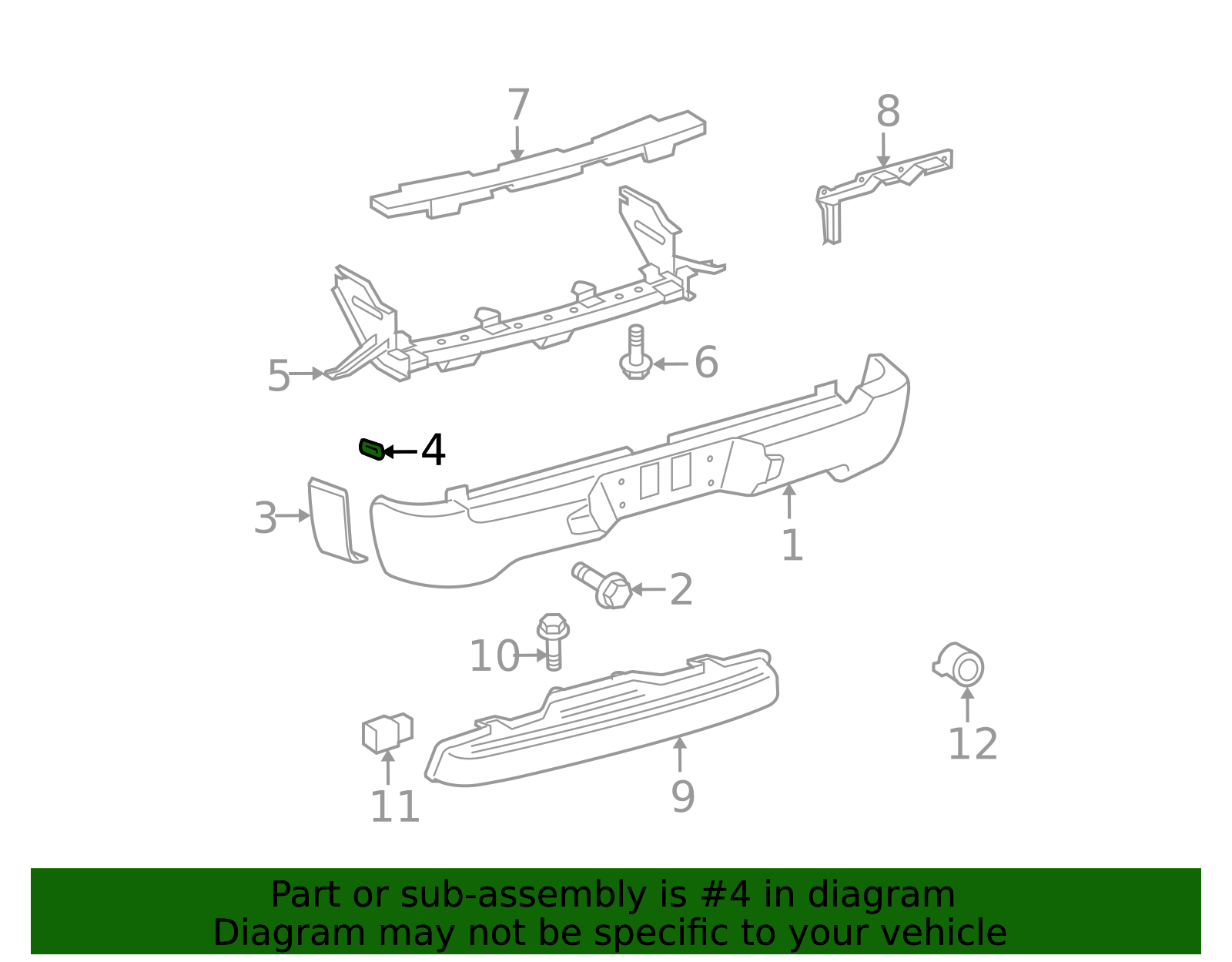 90468-04059 - Bumper Cover Support Rail Clip 1999-2023 Toyota | Longo ...