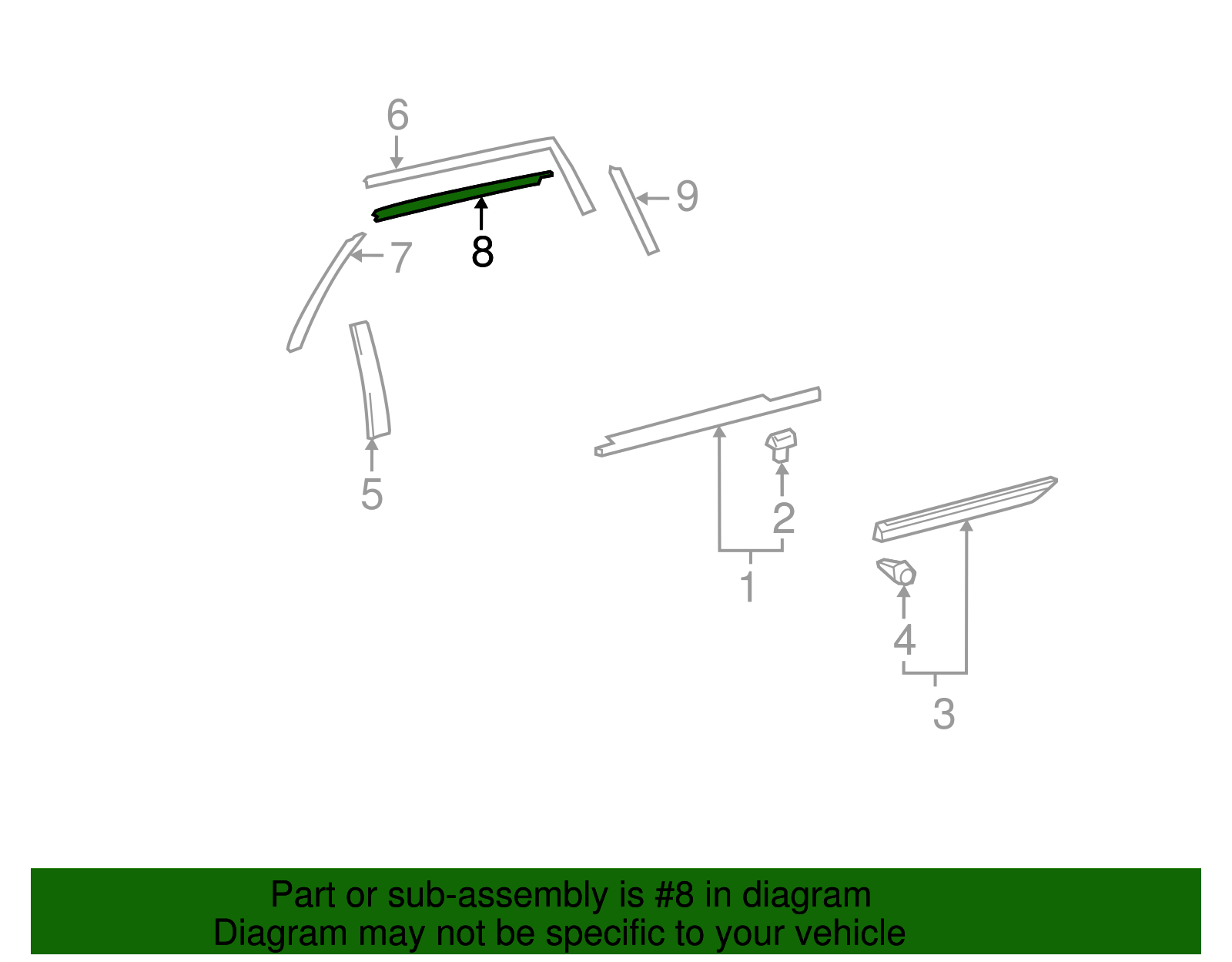 2005-2012 Toyota Avalon Stripe Tape 75987-AC010 | Toyota Parts Center