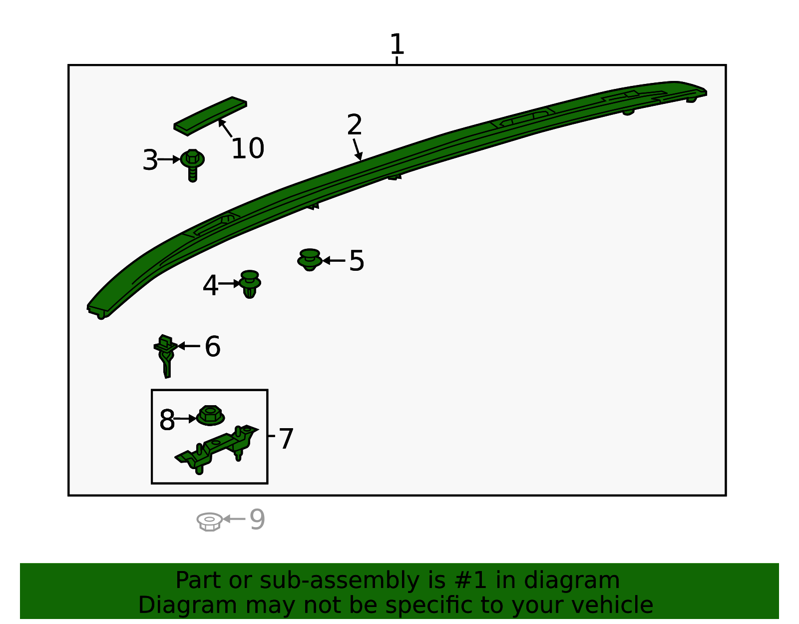 75505-0R010-C3 - 2019-2021 Toyota - Rail | Toyota Parts Delivered