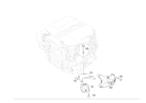 205-240-03-00 - Engine Mount 2016-2018 Mercedes-Benz C350e | Mercedes ...
