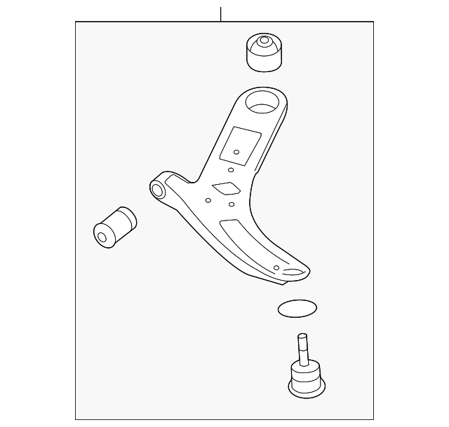 2012-2017 Hyundai Accent Lower Control Arm 54500-1R000 | OEM Parts Online