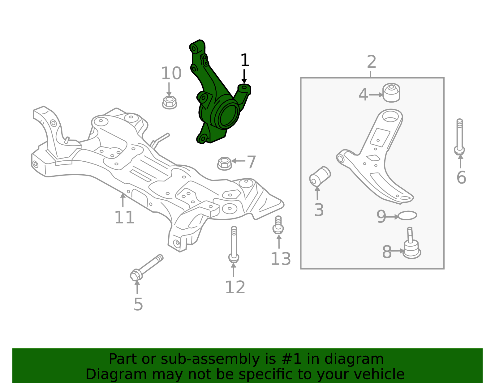 2012-2014 Hyundai Accent Steering Knuckle 51716-1R502 | MotorMotor