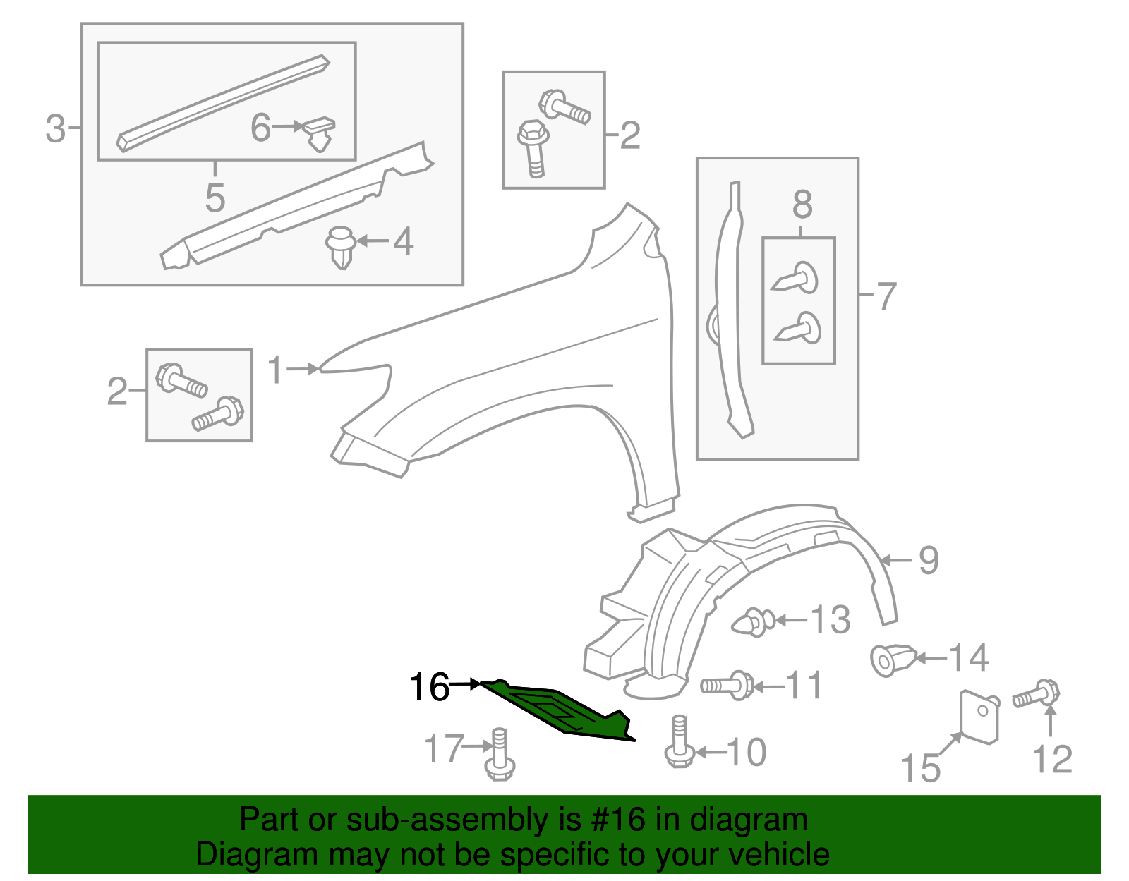 Genuine Toyota Front Shield part# 53808-60070 for 2008-2021 Toyota Land ...