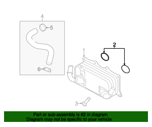 2010-2018 Porsche Oil Cooler Gasket 948-107-175-20 | Sunset Porsche Parts
