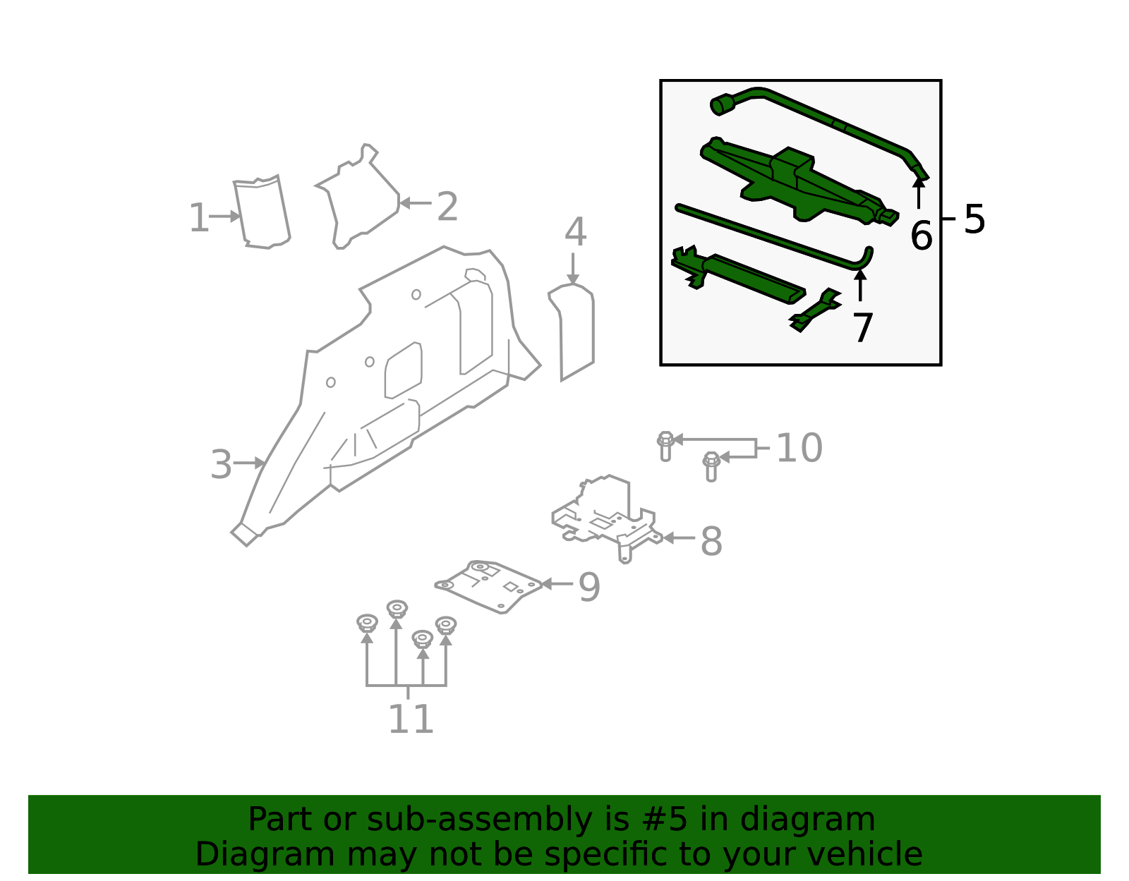 Genuine OEM Ford Part - Jack Assembly 9L8Z-17080-A | Genuine OEM Ford ...