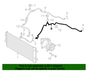 64539209724 - 2016 BMW X1 Liquid Line (64-53-9-209-724) | BMW of South ...