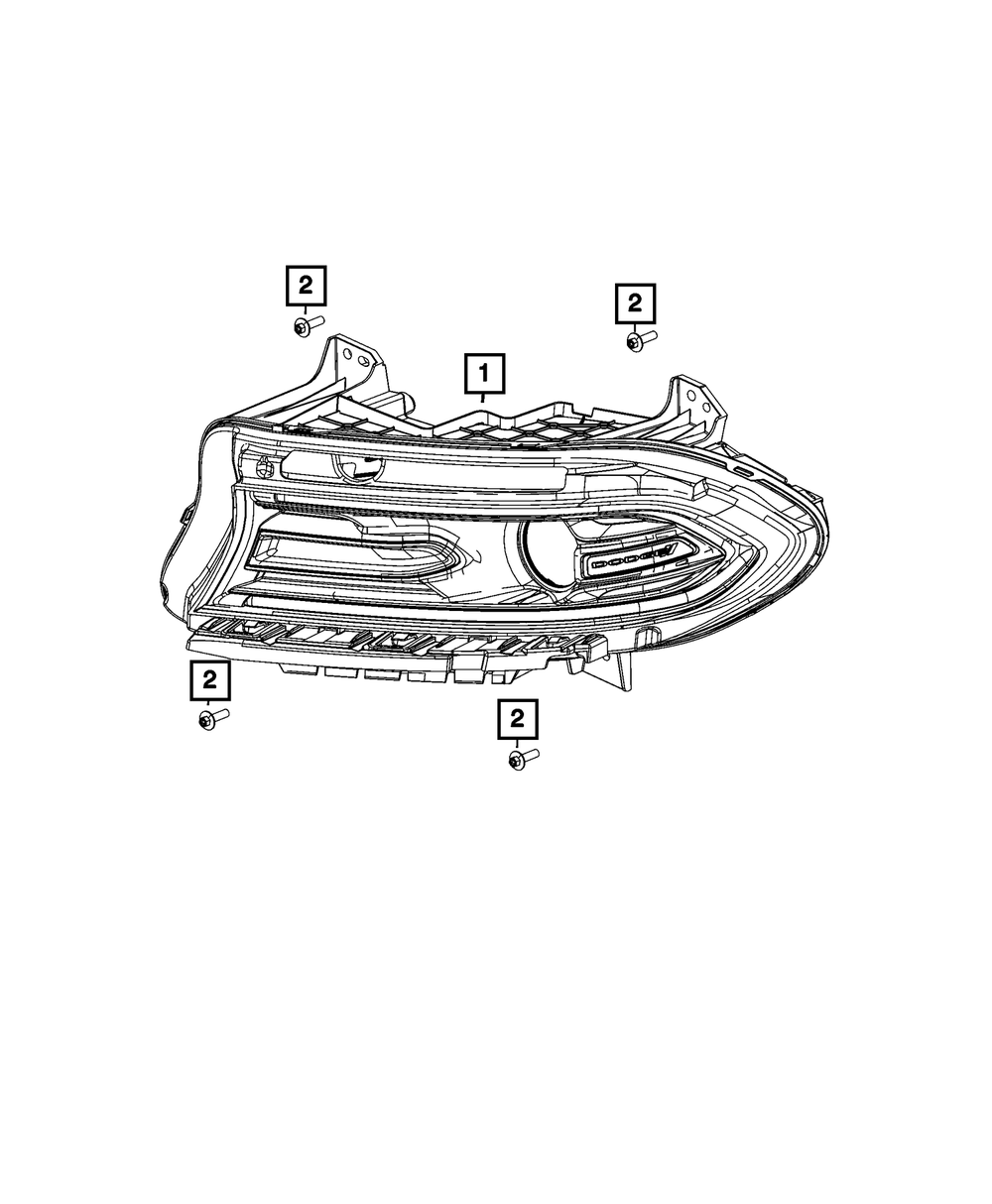 68570304AB - Headlamp, Right 2023 Dodge Charger | Mopar Factory Parts