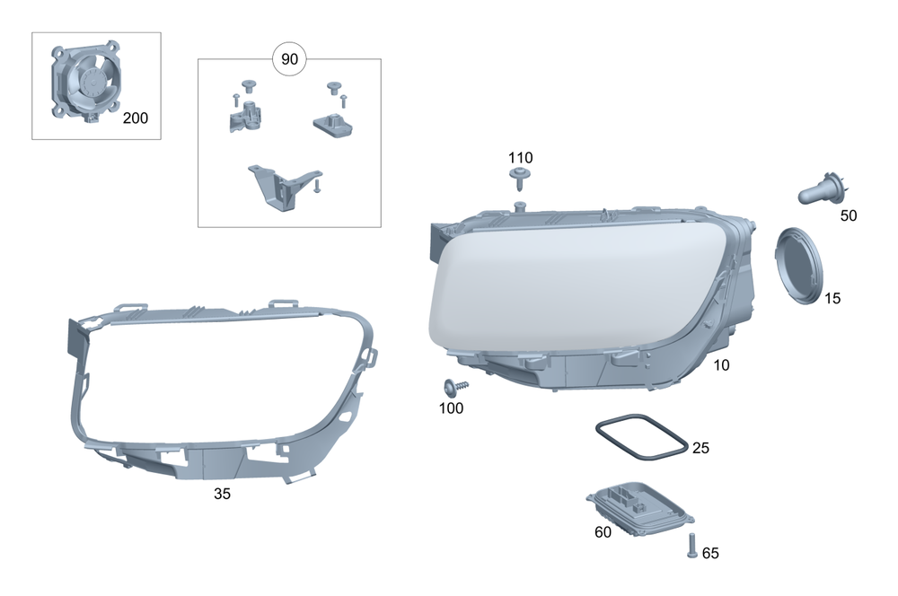 2020-2026 Mercedes-Benz | Repair Kit, Holder | 247-820-03-03 | MB ...