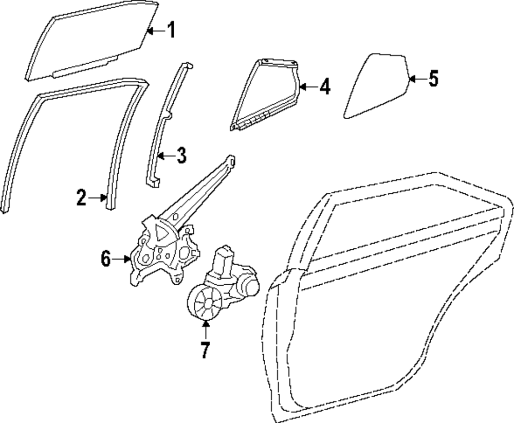 2025 Toyota Camry Glass Weather-Strip 68188-AQ010 | Toyota Parts Center